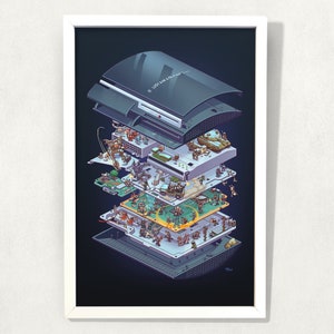 PS3 Exploded - Etsy