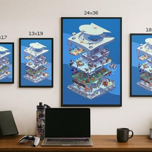 Dreamcast Exploded Diagram: Retro Gaming Art Print - Etsy