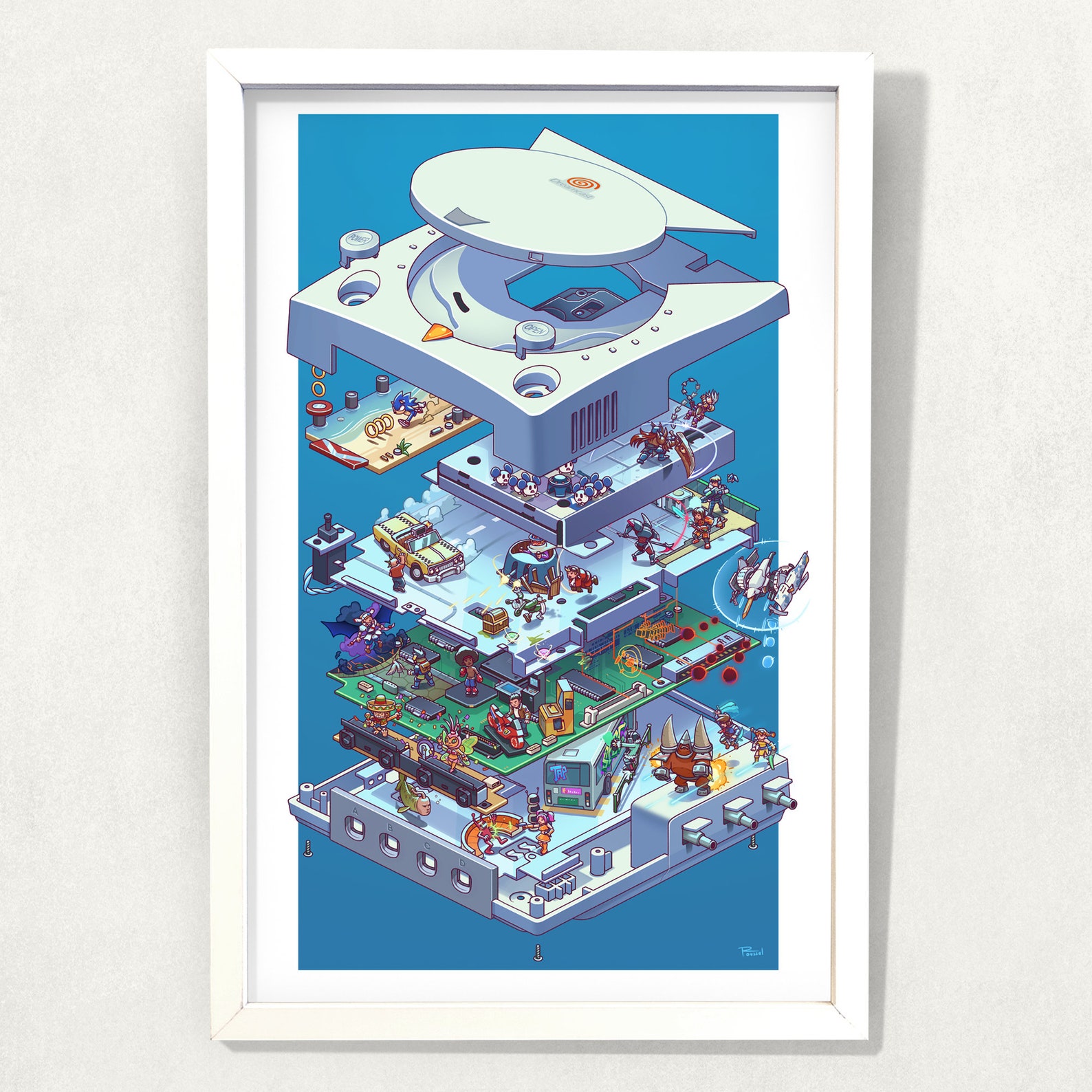 Dreamcast Exploded - Etsy