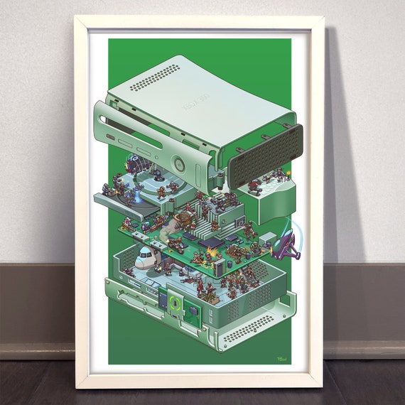 Xbox 360 Exploded - Etsy