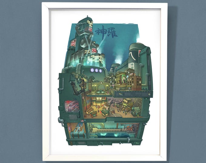 Midgar FF7 Gamescape - Etsy