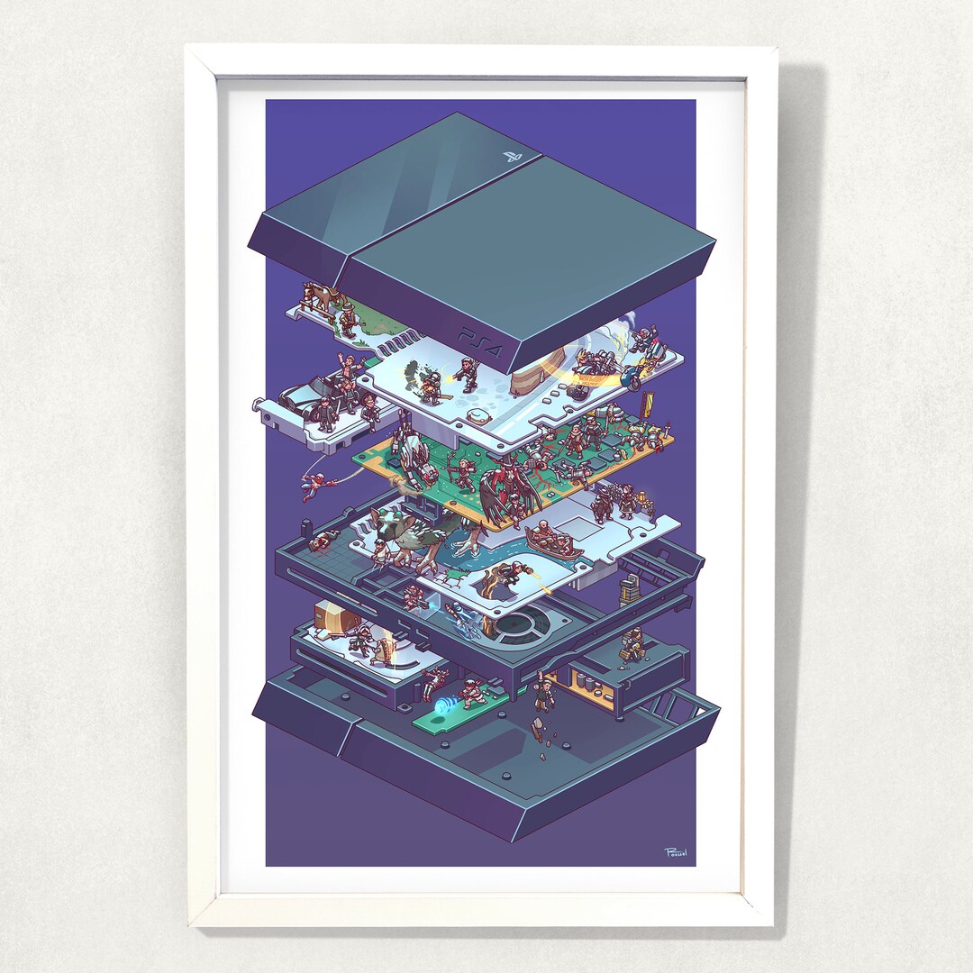 PS4 Exploded - Etsy
