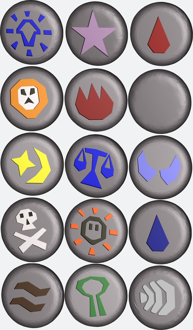 Runescape Magic Rune Sandstone 3D Print Old School - Etsy