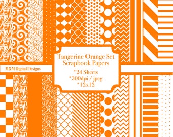 Orange scrapbook | Etsy