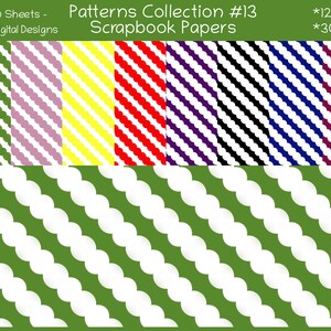 Patterns Collection 13 Scrapbook Paper. 12x12 Digital Paper - Etsy