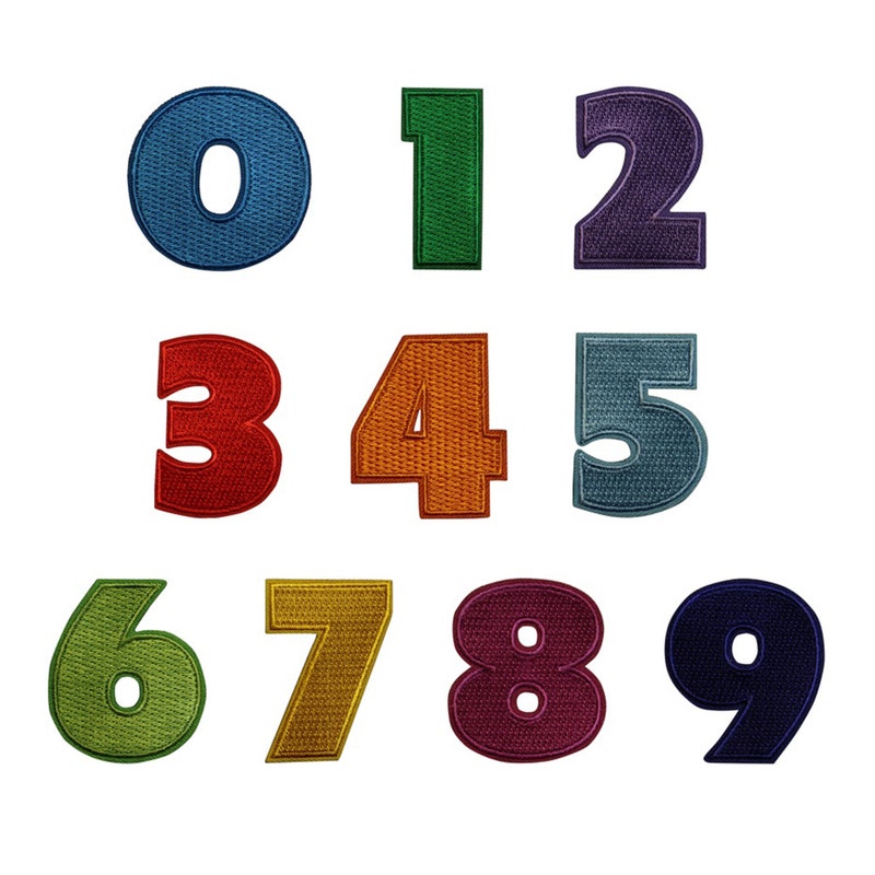 Number Patches for Clothing - Etsy