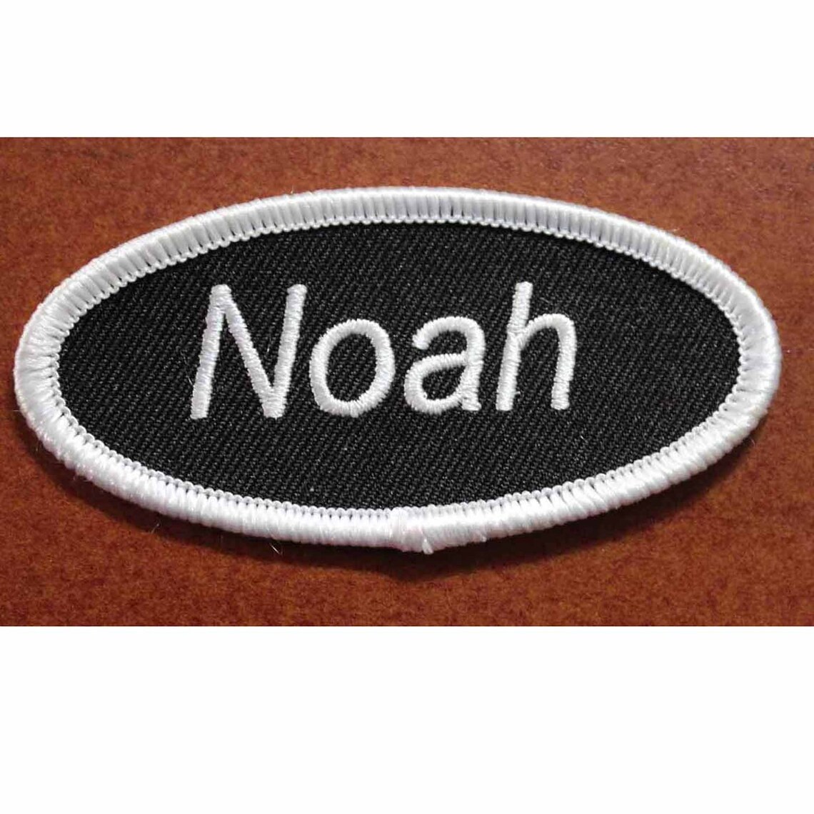Noah Name Tag Iron on Patch 3 INCH for Uniform Work Shirt - Etsy