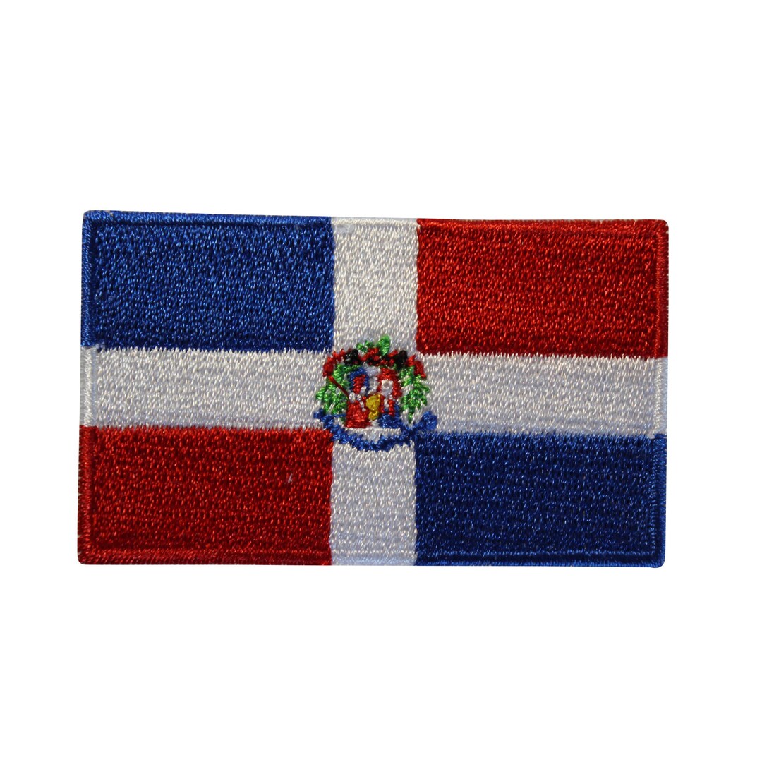 Country of Dominican Republic Flag Embroidered Iron on Patch - Etsy