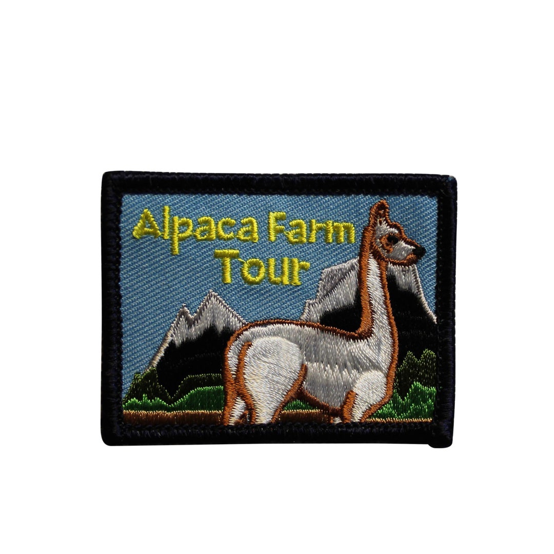 Alpaca Farm Embroidered Iron on Patch - Etsy