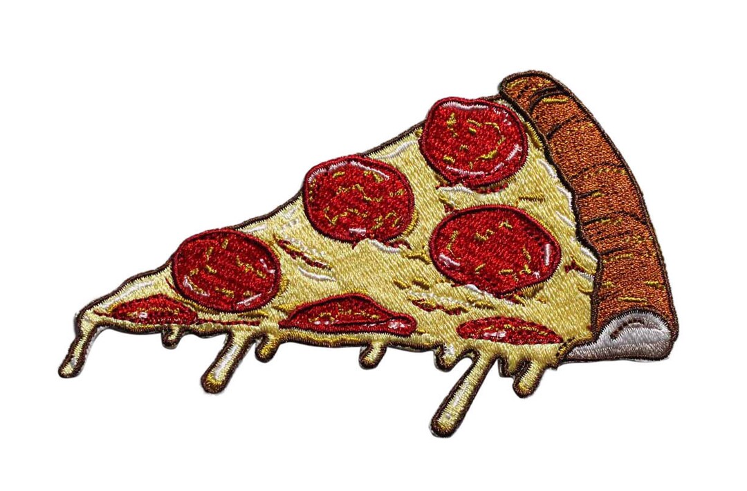 Pizza Slice Embroidered Iron on Patch Fast Food Pie - Etsy