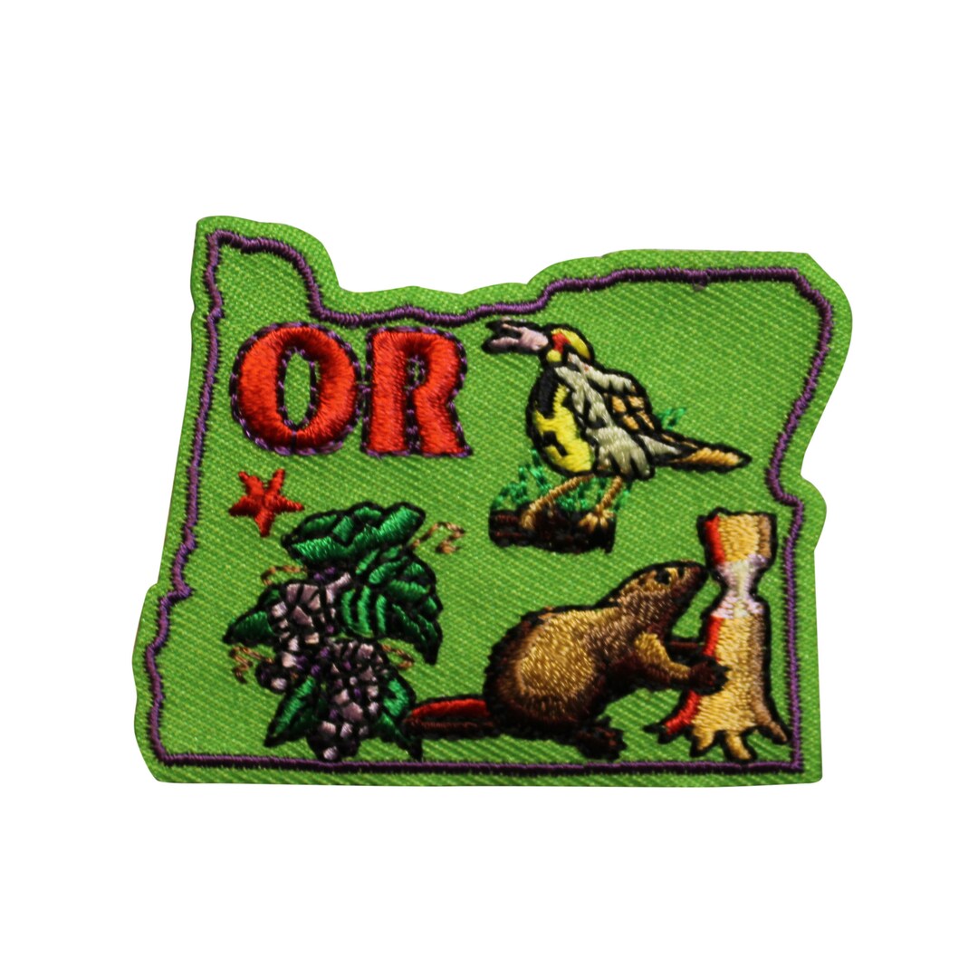 Oregon Embroidered Iron on Patch 2 INCH US State Travel Souvenir - Etsy