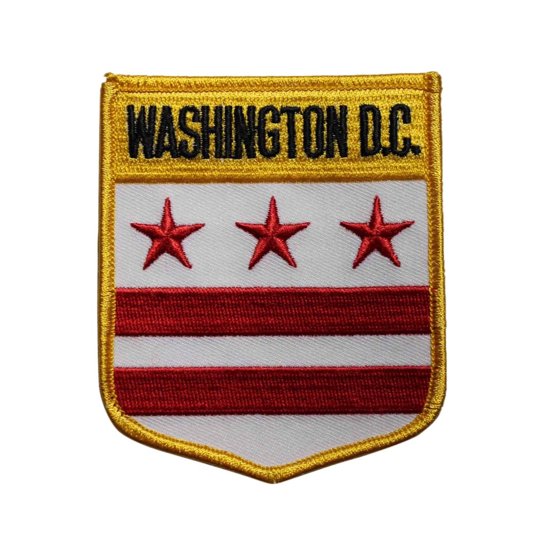 Washington DC Shield Flag Iron on Patch Travel Souvenir US State - Etsy
