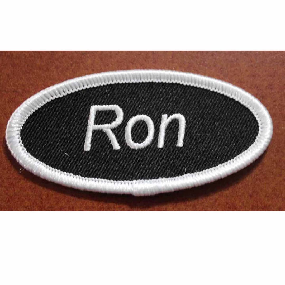 Ron Name Tag Iron on Patch 3 INCH for Uniform Work Shirt Mechanic - Etsy