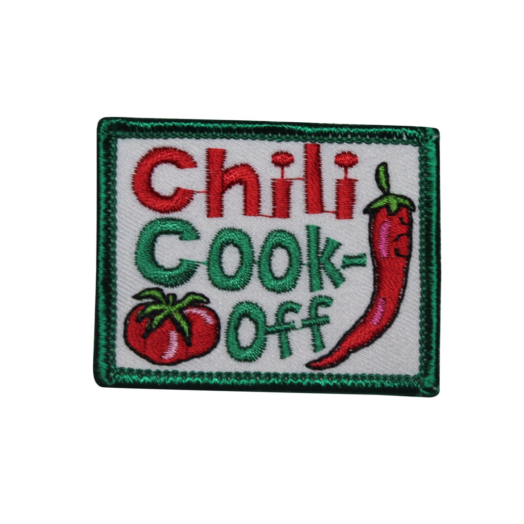 Chili Cook off Embroidered Sew on Patch Boys Girls Kids Scouts Children ...