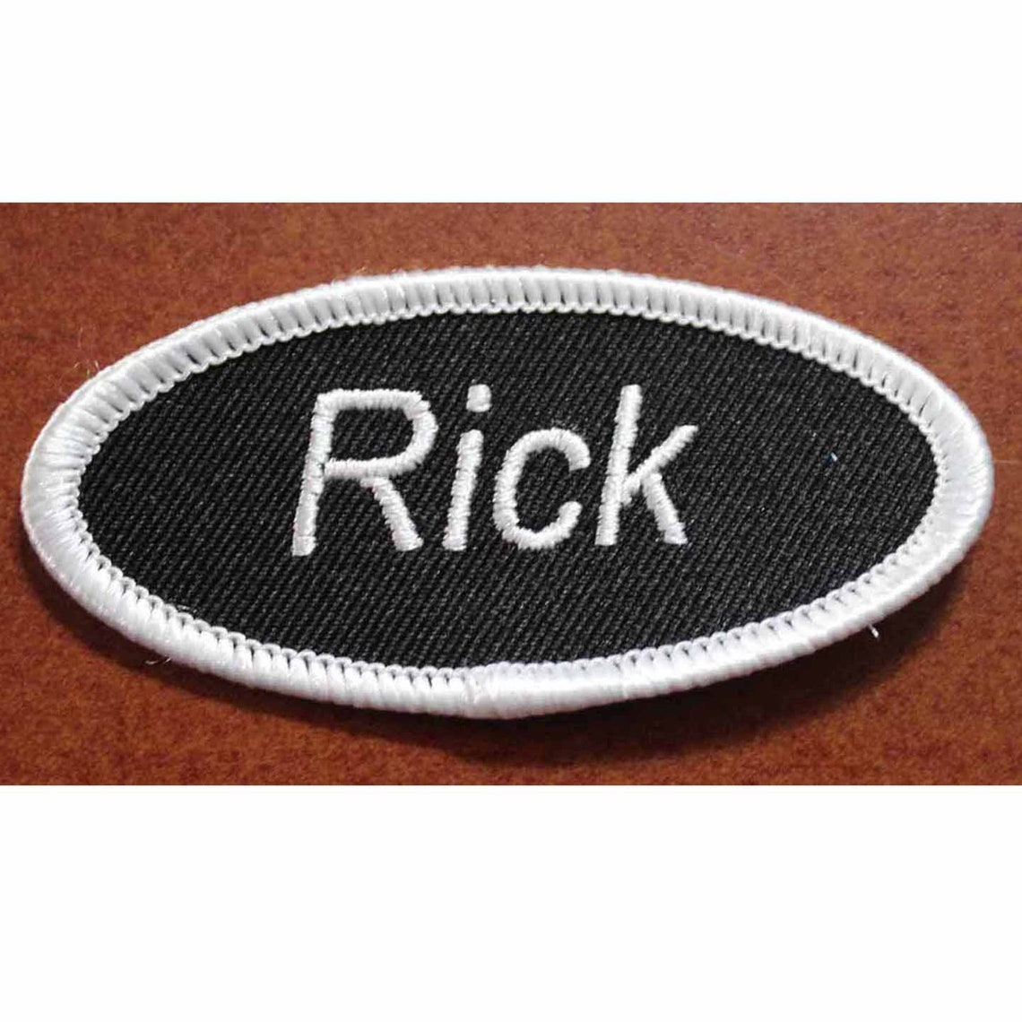 Rick Name Tag Iron on Patch 3 INCH for Uniform Work Shirt | Etsy
