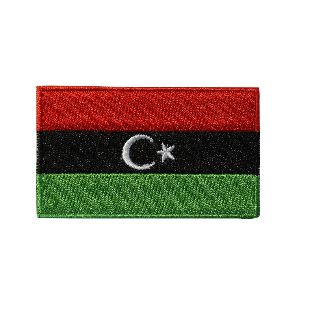 Country of Libya Flag Embroidered Iron on Patch Libyan - Etsy