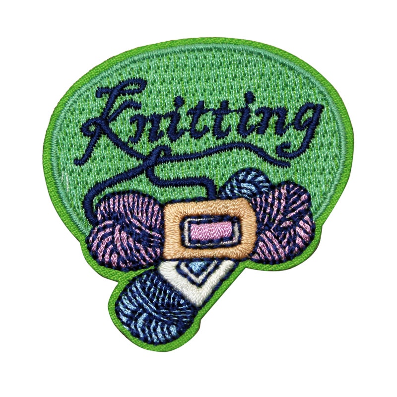 Knitting Patch - Etsy