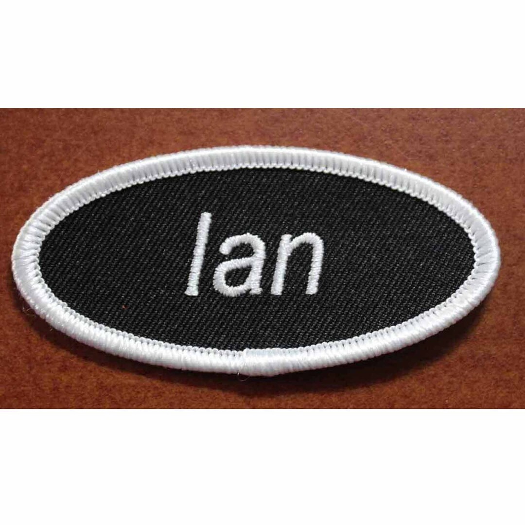 Ian Name Tag Iron on Patch 3 INCH for Uniform Work Shirt Mechanic - Etsy