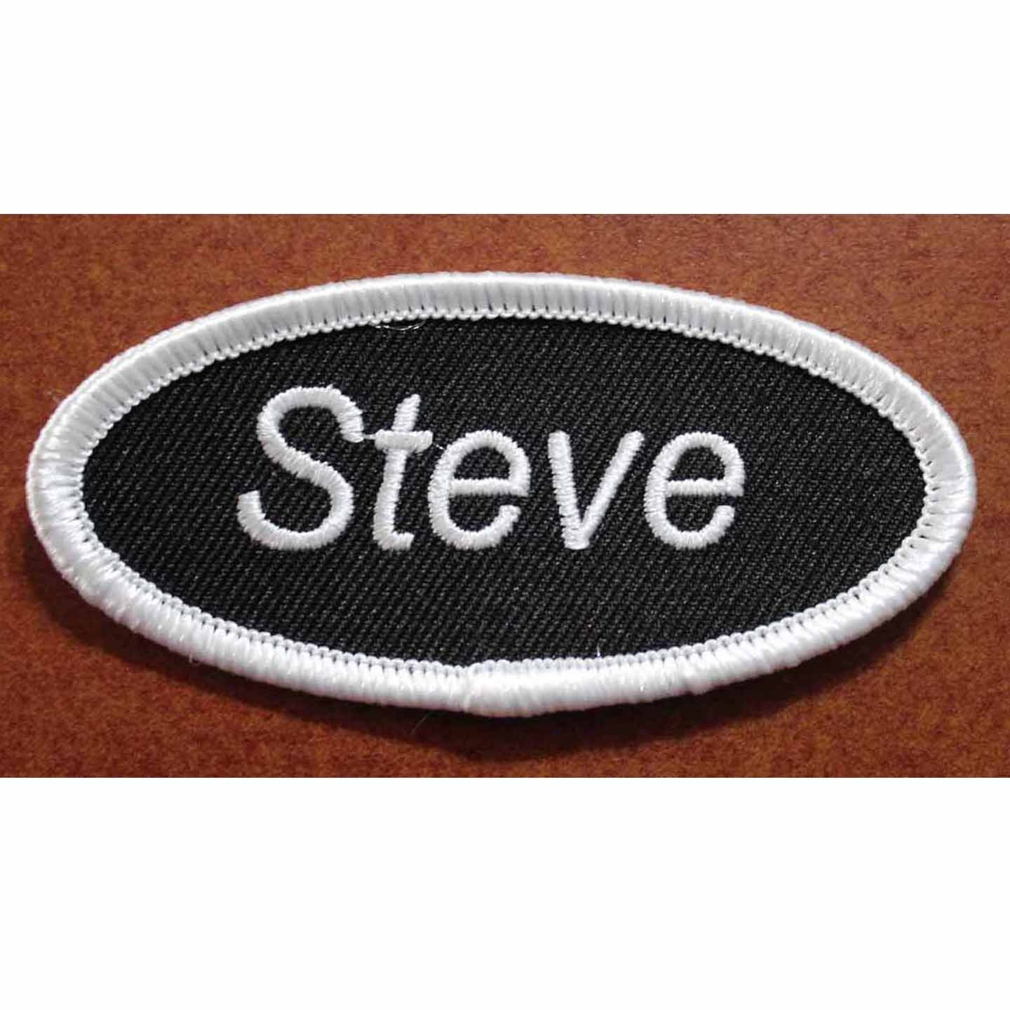 Steve Name Tag Iron On Patch 3 INCH For Uniform Work Shirt - Etsy.de