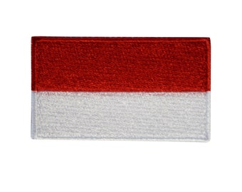 Indonesia Flag Patch Iron on Badge / Sew on Indonesian Flag Embroidered Applique - Etsy