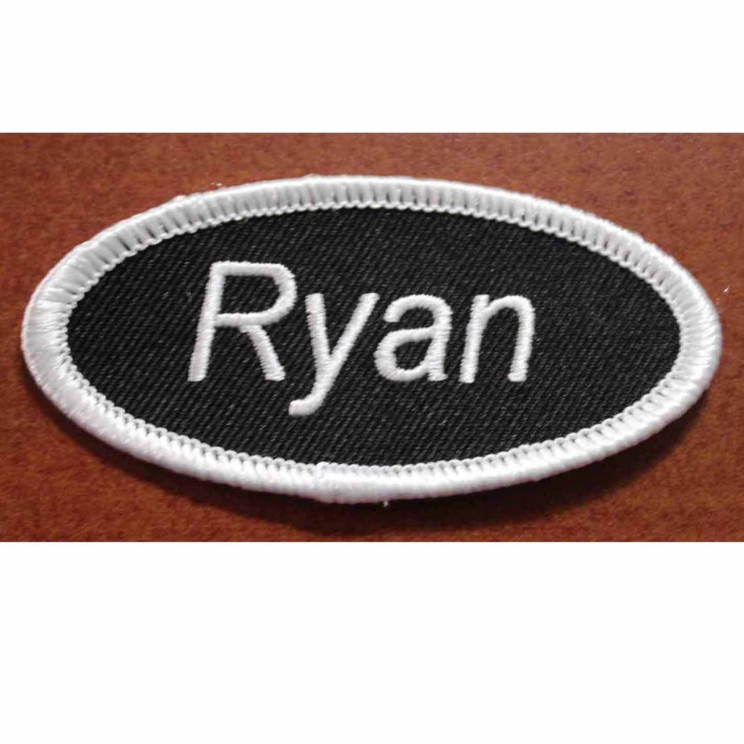 Ryan Name Tag Iron on Patch 3 INCH for Uniform Work Shirt Mechanic - Etsy