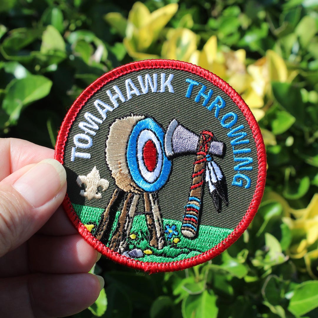 Tomahawk Throwing Officially Licensed BSA Boy Scout Embroidered Activity Patch - Etsy