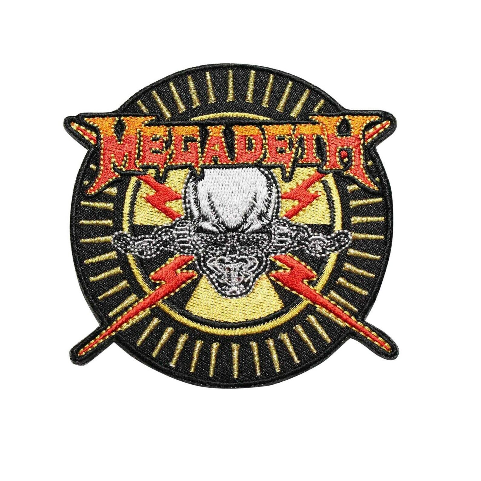Megadeth Skull & Bullets Embroidered Iron On Patch Heavy | Etsy
