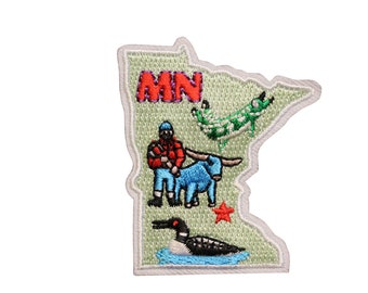 Minnesota State Patch Custom Made - Etsy