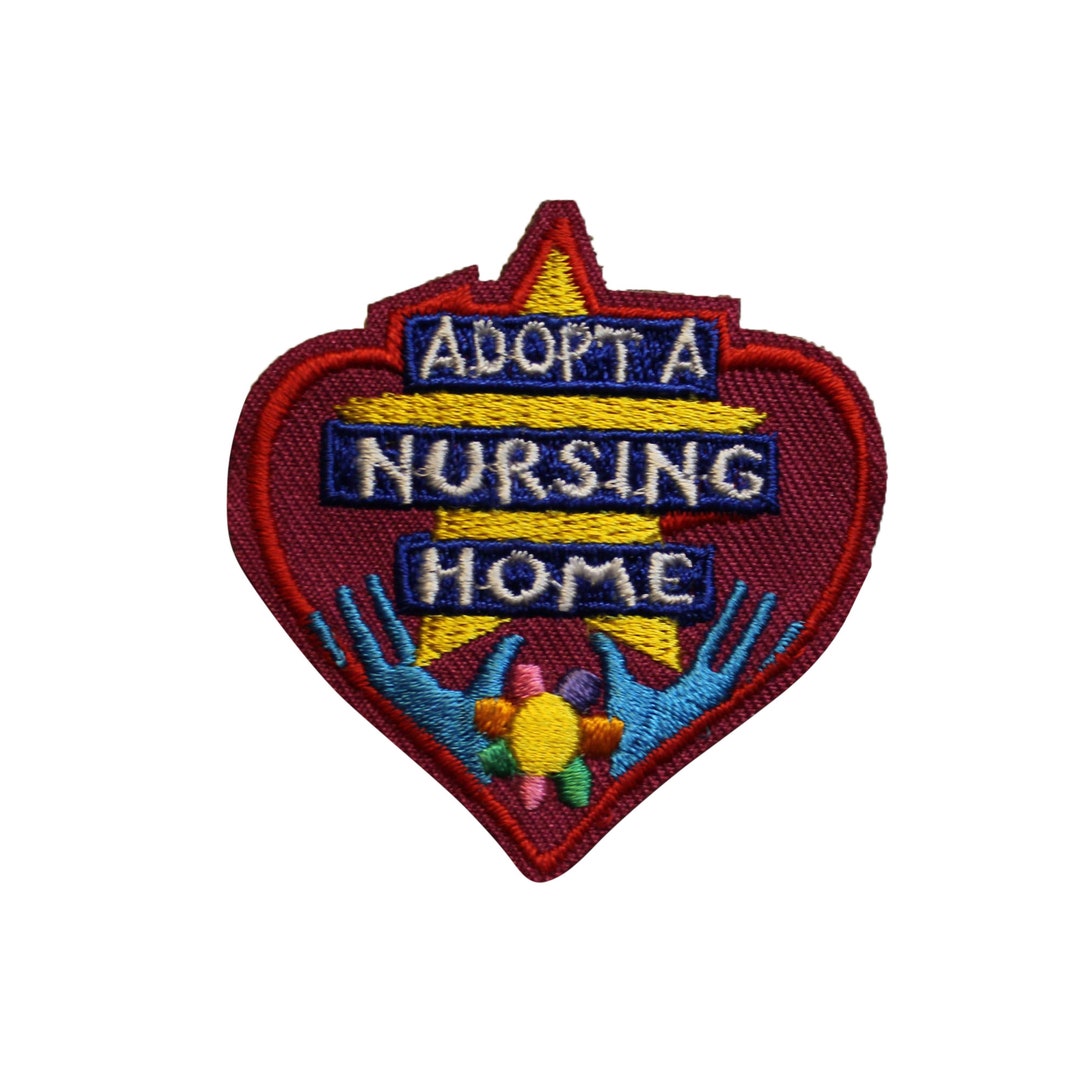 Adopt A Nursing Home Embroidered Iron on Patch Caregiver Hospital - Etsy