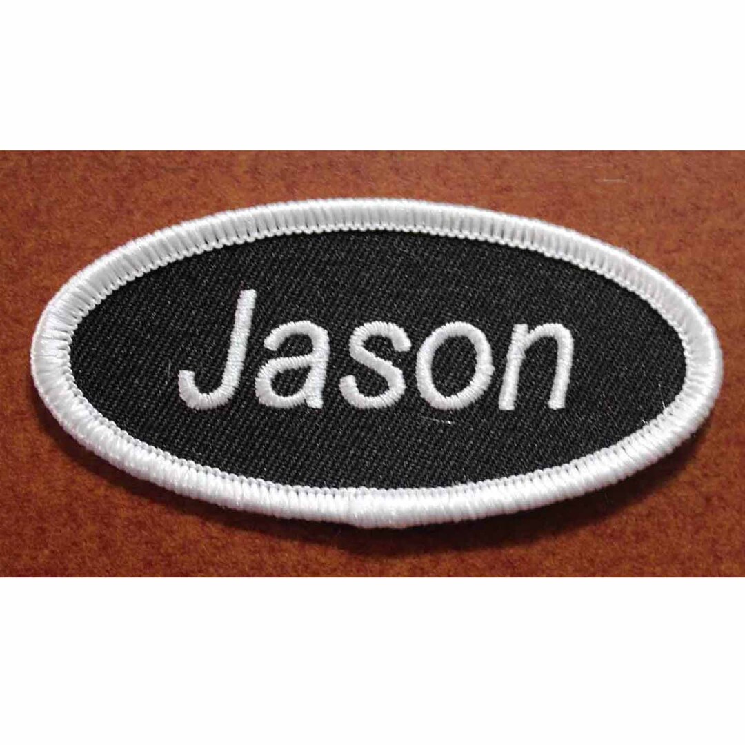 Jason Name Tag Iron on Patch 3 INCH for Uniform Work Shirt Mechanic - Etsy