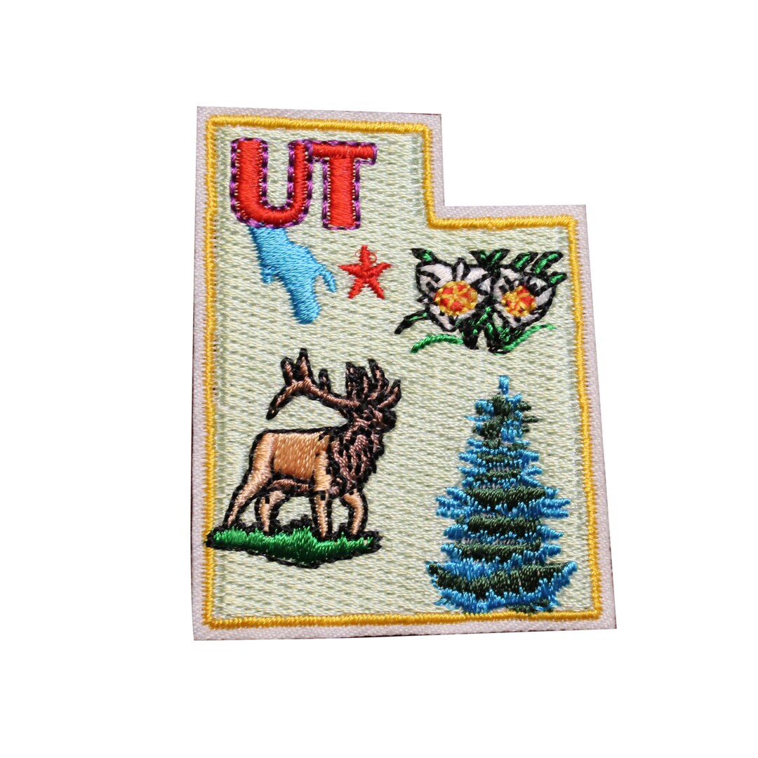 Utah Embroidered Iron on Patch 2 INCH US State Travel - Etsy