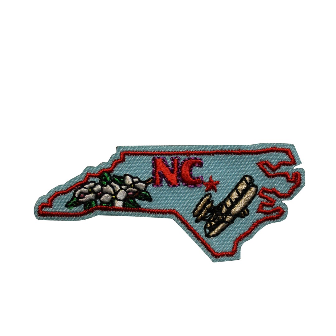 North Carolina Embroidered Iron on Patch 2 INCH US State Travel ...