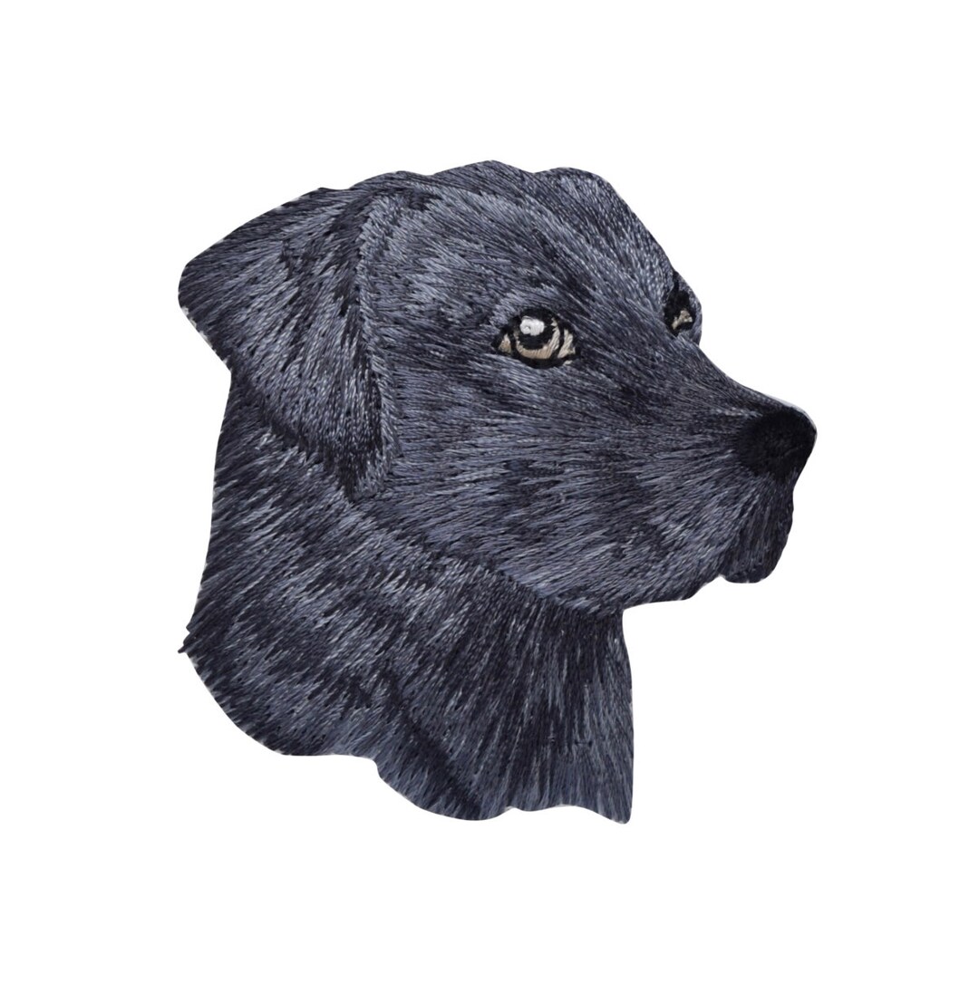 Black Labrador Dog Embroidered Iron on Patch 155-N - Etsy