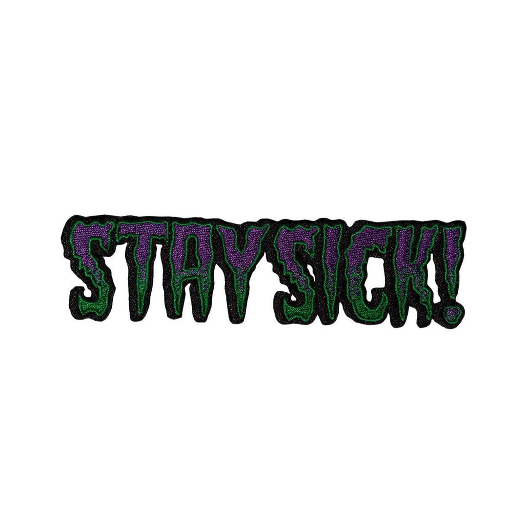 Stay Sick Text Embroidered Iron on Patch Goth Punk Rocker - Etsy