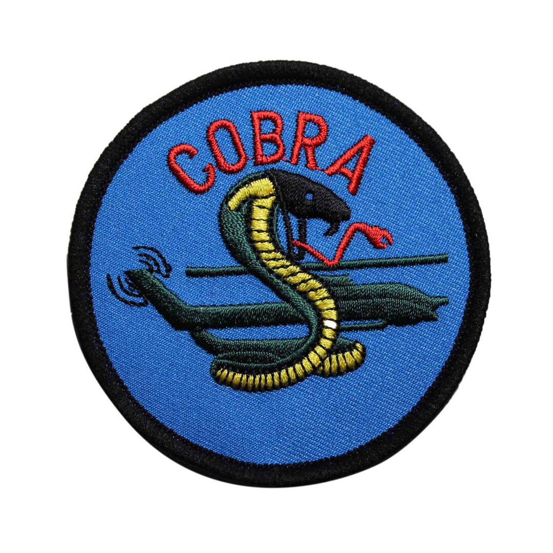 Cobra Helicopter Embroidered Iron on Patch US Army USMC Navy Military ...