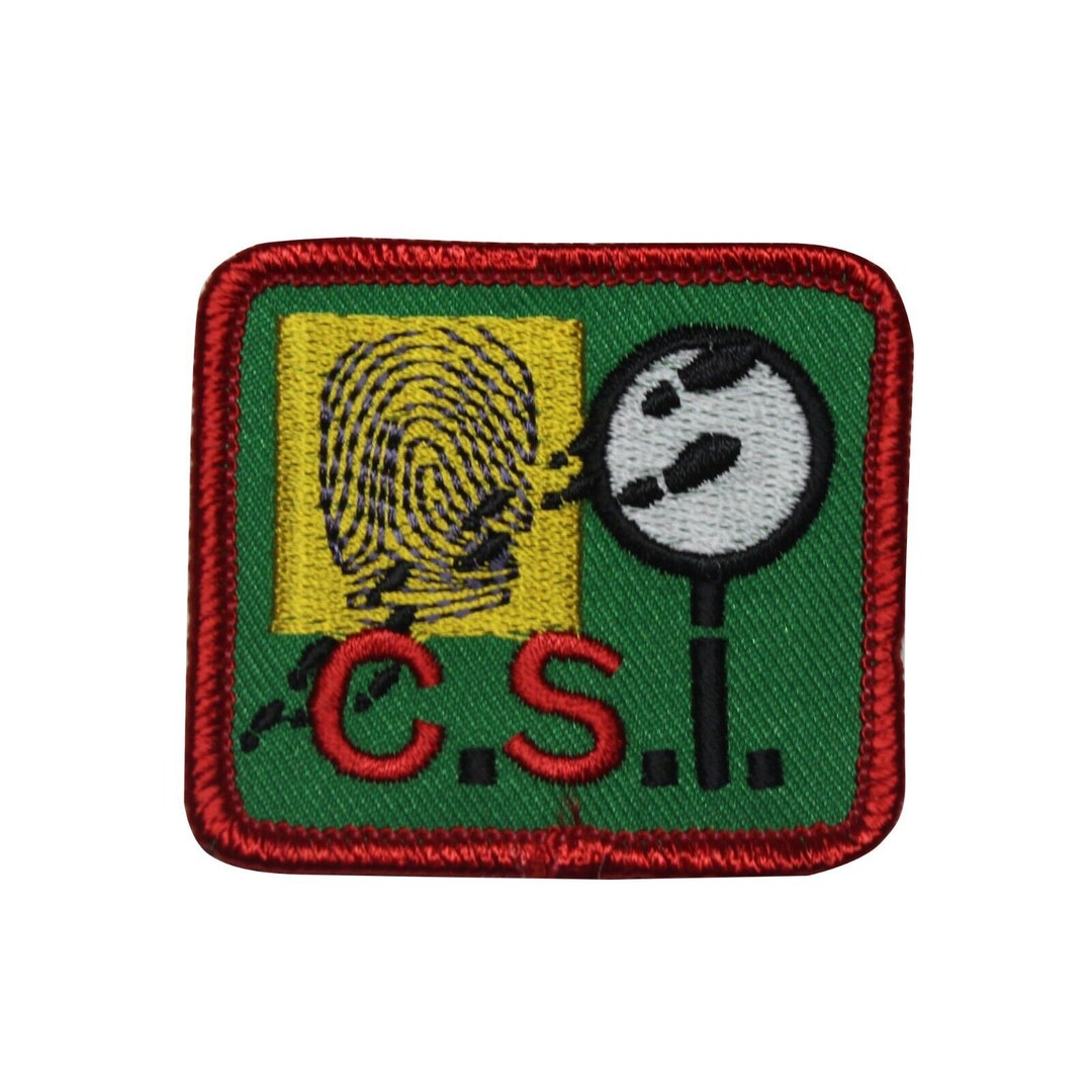 CSI Crime Scene Investigation Embroidered Iron on Patch Kids Boys Girls ...