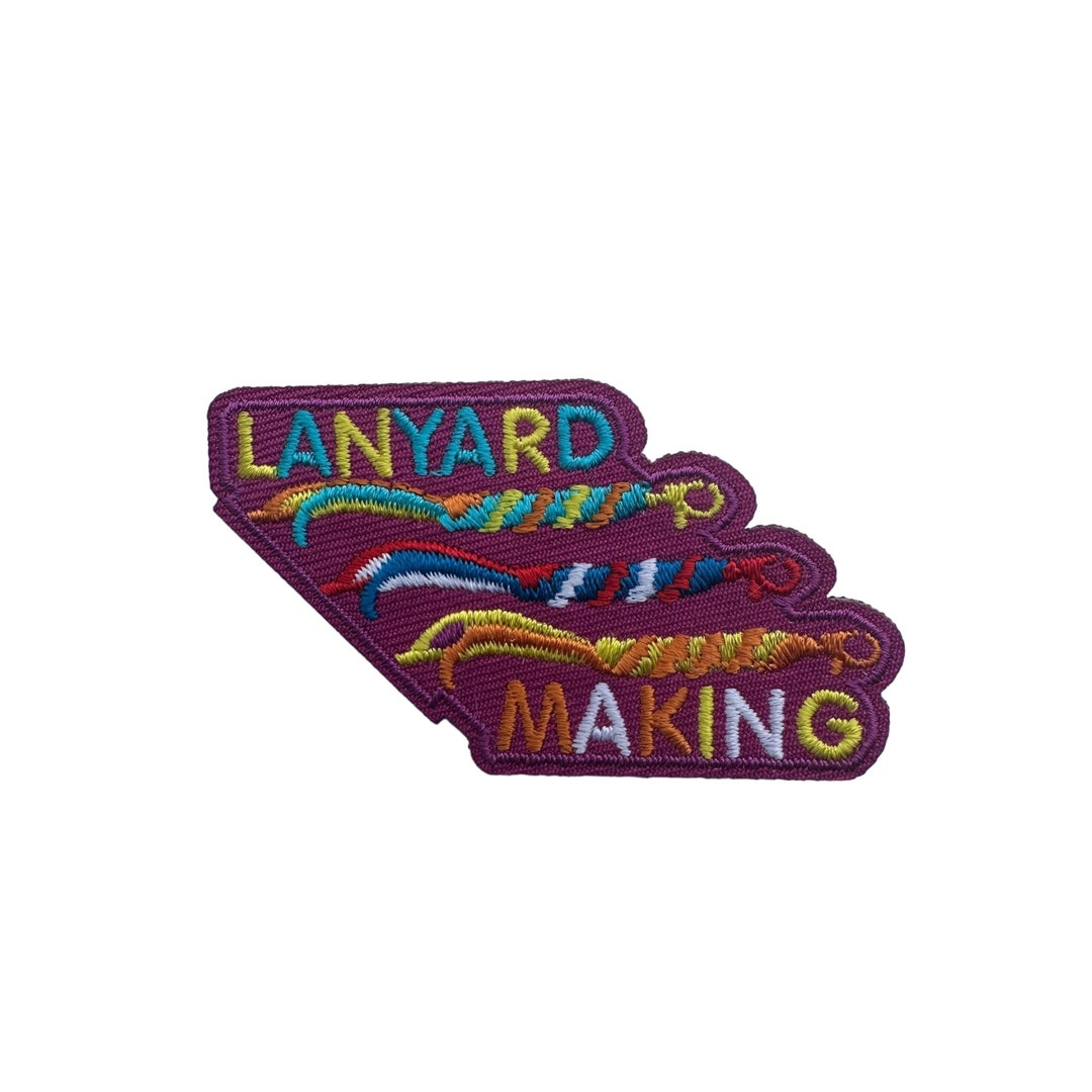 Lanyard Making Embroidered Iron on Patch Boys Girls Kids Scouts - Etsy