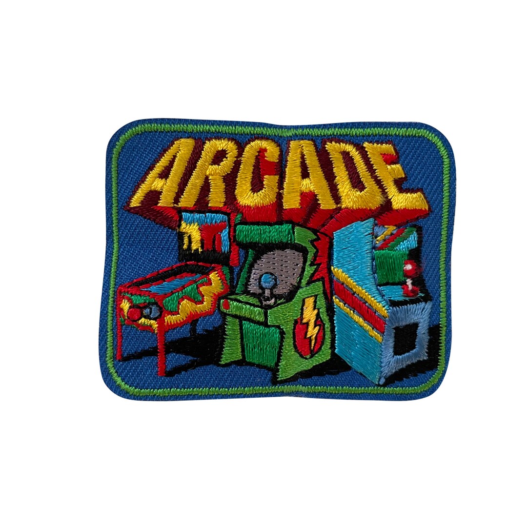 Arcade Embroidered Iron on Patch Game - Etsy