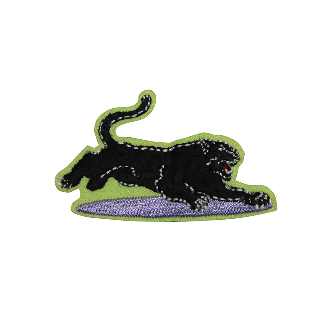 Black Panther Embroidered Iron on Patch Wild Animal Cat - Etsy