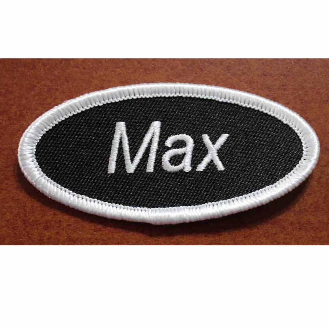 Max Name Tag Iron on Patch 3 INCH for Uniform Work Shirt | Etsy
