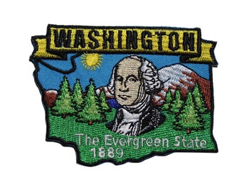 Washington Evergreen State Embroidered Patch - Etsy