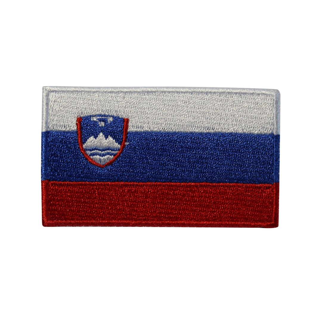 Country of Slovenia Flag Embroidered Iron on Patch Slovenian - Etsy