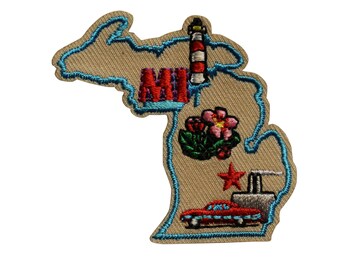 Michigan State Patch Any Color Custom Made - Etsy