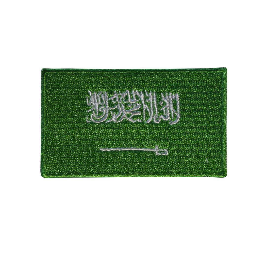 Country of Saudi Arabia Flag Embroidered Iron on Patch Islamic Creed ...