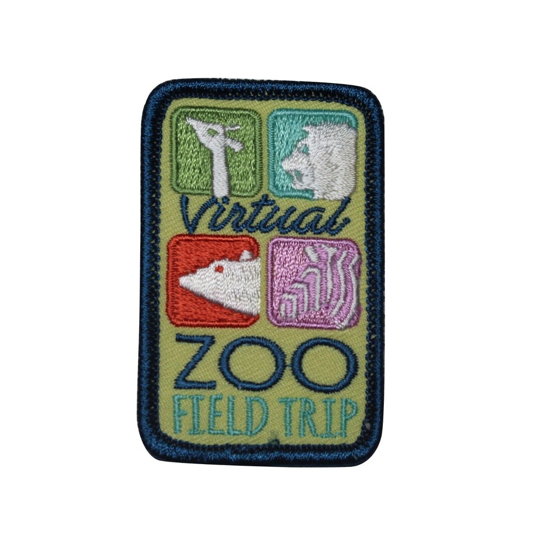 Virtual Zoo Visit Embroidered Iron on Patch Field Trip Kids - Etsy