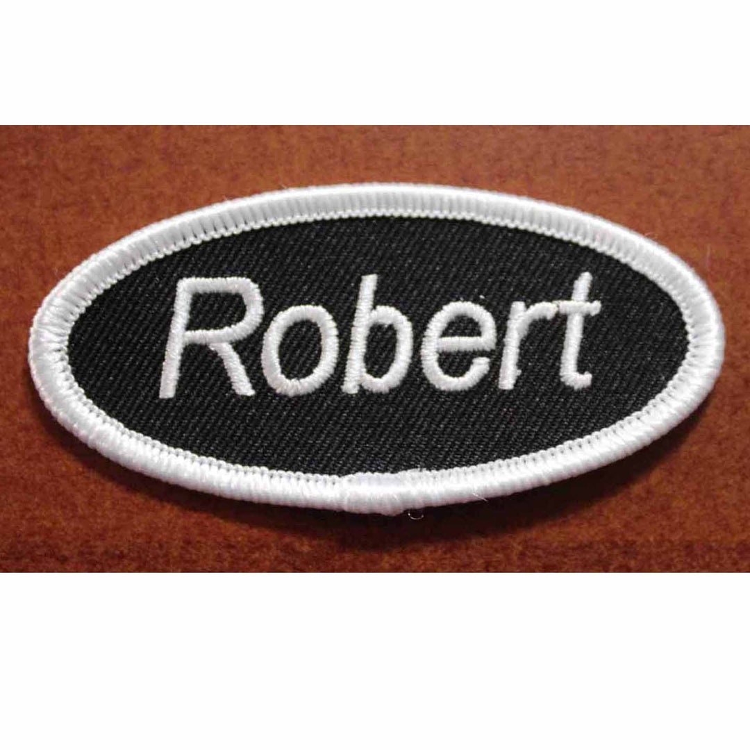 Robert Name Tag Iron on Patch 3 INCH for Uniform Work Shirt Mechanic - Etsy