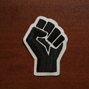 Black Power Fist Embroidered Iron on Patch Black Lives Matter 2 INCH - Etsy