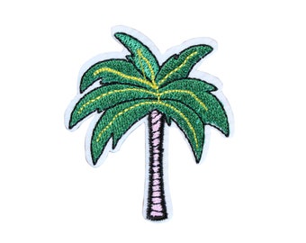 Palm Tree Oasis Embroidered Iron On/sew Patch 6.9 X 11 - Etsy