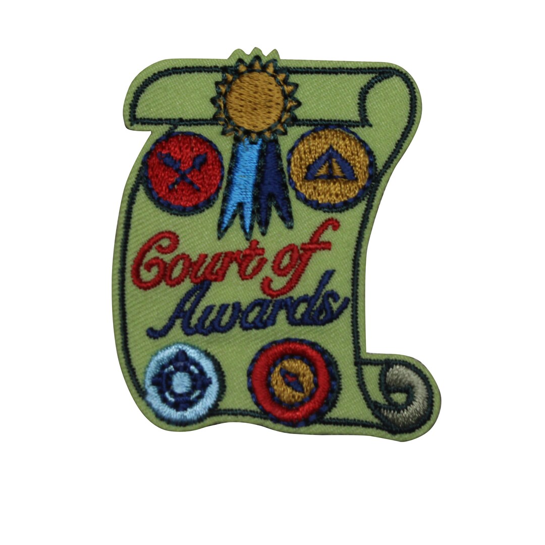 Court of Awards Embroidered Iron on Patch Prize Honor - Etsy