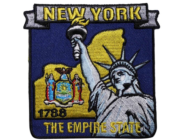 Tiny, New York State Patch Any Color Custom Made - Etsy